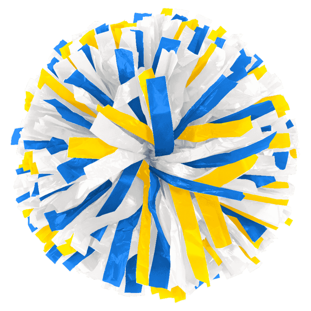 Custom 3-Color Plastic Show Poms – Pom Express