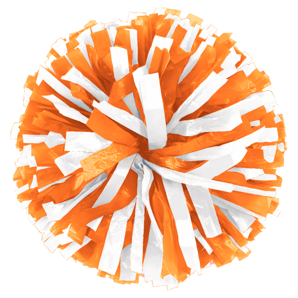 Custom 2-Color Wet Look Show Poms | Pom Express