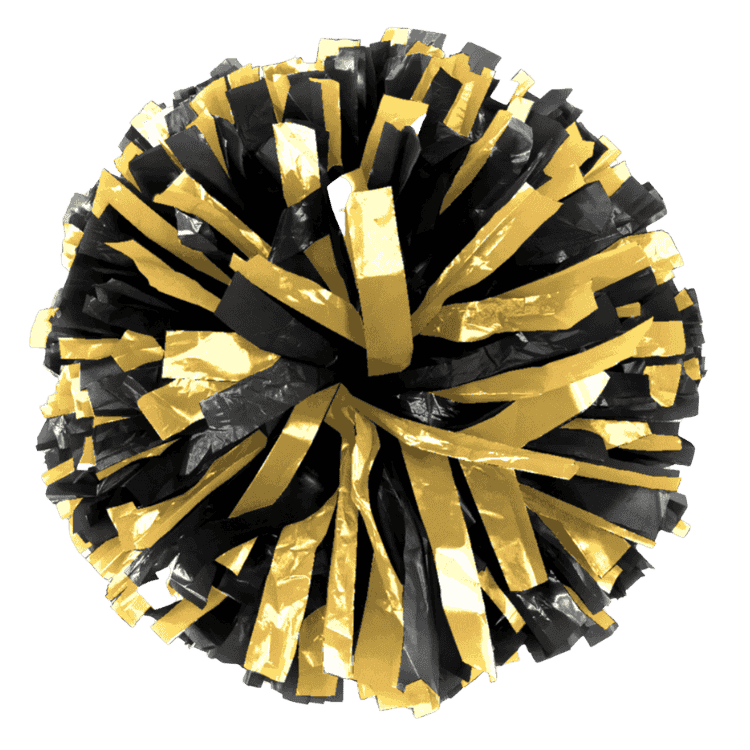 Custom 2-Color Metallic Show Poms – Pom Express