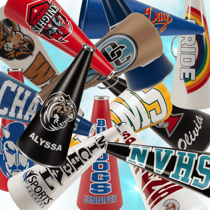 Megaphone Decals & Imprinting – Custom Cheer | Pom Express